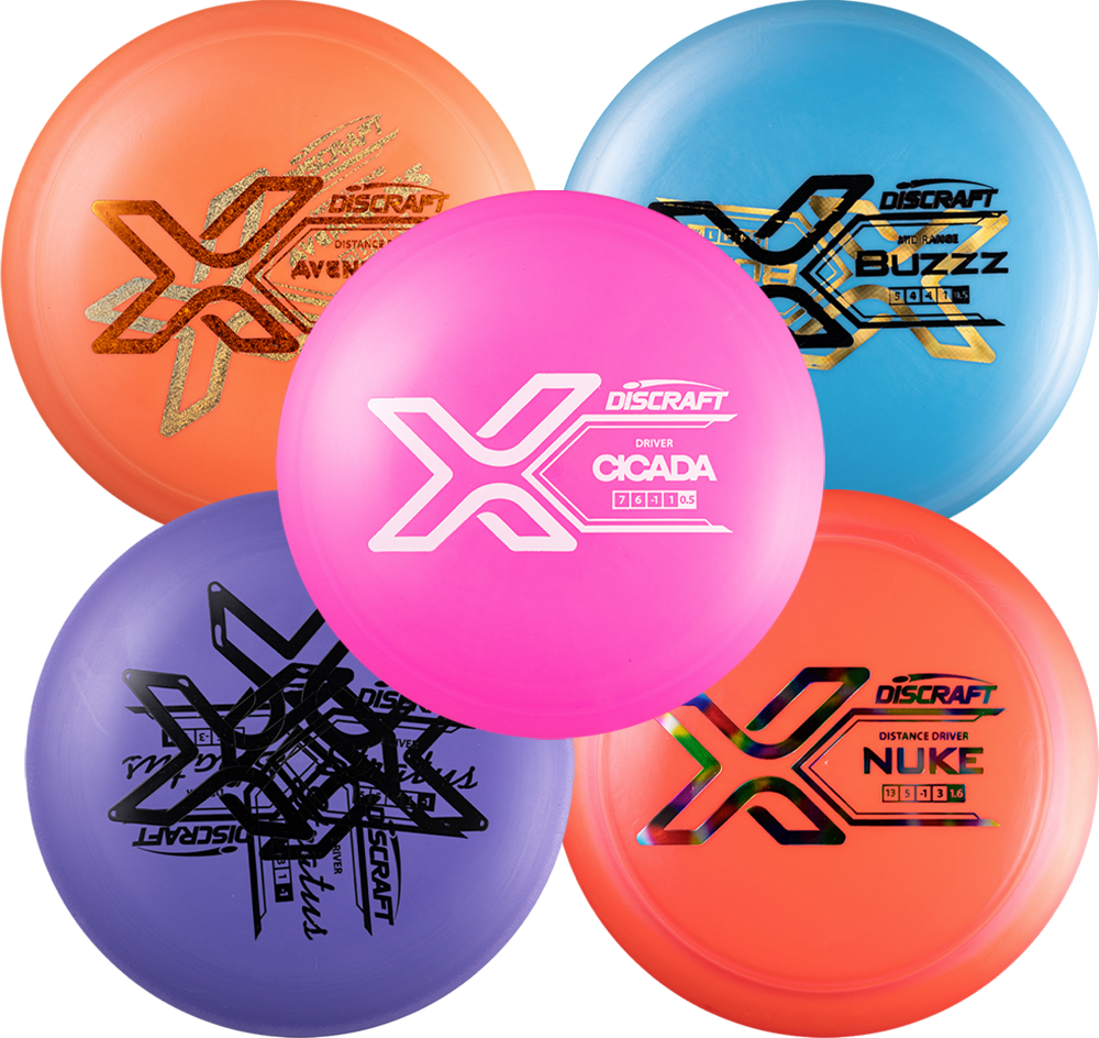 X Line Golf Disc Misprint 5 Pack – Discraft Factory Store